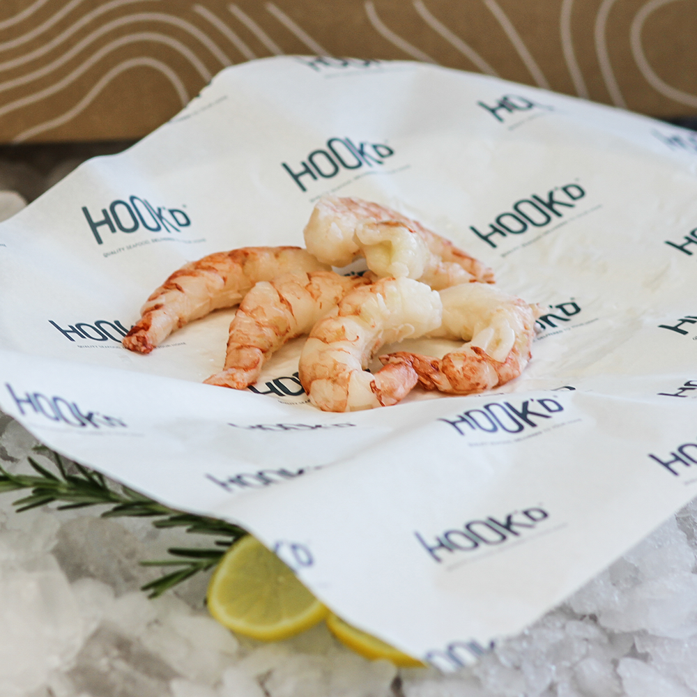 Wild Peeled Argentinian Pink Prawns | Fresh Fish Delivery