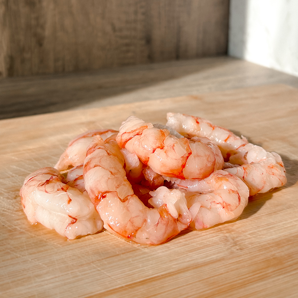 Wild Peeled Argentinian Pink Prawns | Fresh Fish Delivery